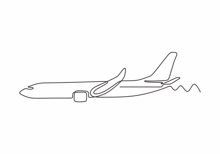 One Line Airplane Vector Images (over 1,000)
