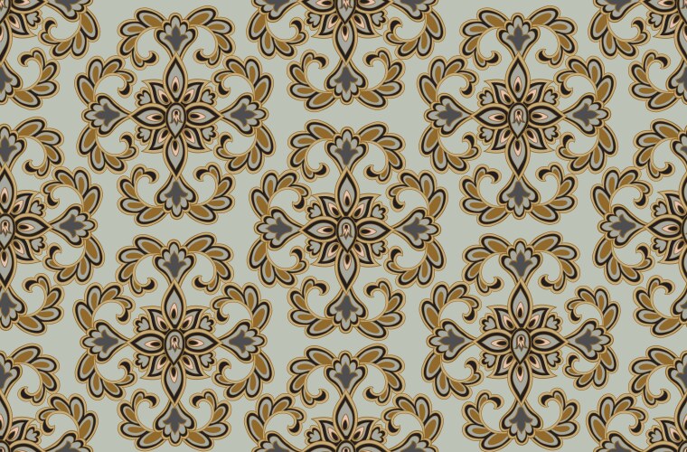Flourish seamless pattern european retro interior Vector Image