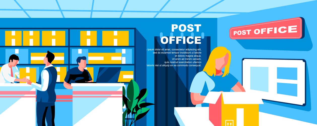 Cartoon Post Office Vector Images (over 5,900)