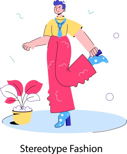 Stereotype fashion Royalty Free Vector Image - VectorStock