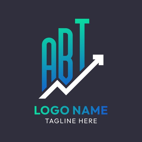 OKE Initial Logo - Growth Chart – Royalty-Free Vector | VectorStock