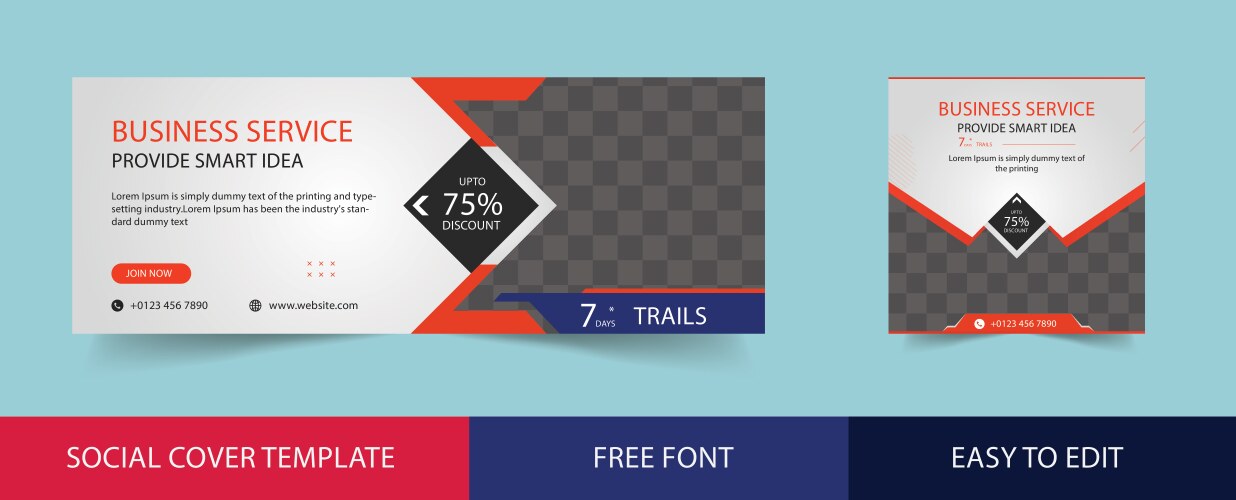 Facebook cover Vector Images & Graphics for Commercial Use | VectorStock