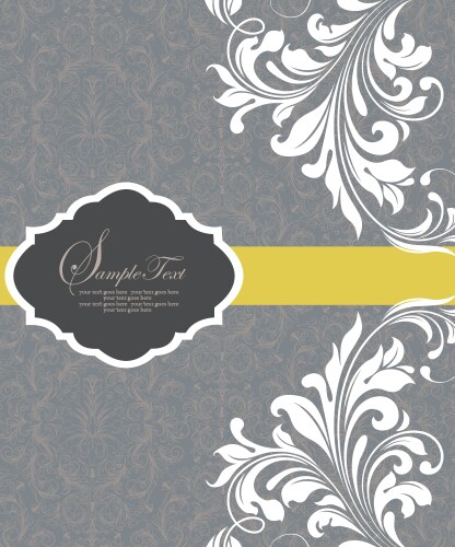 Invitation card Royalty Free Vector Image - VectorStock