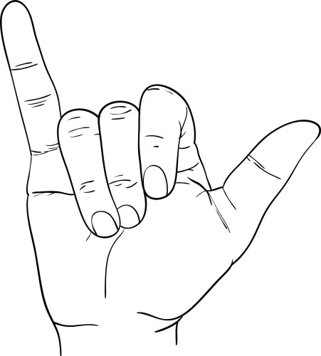 Rock sign Royalty Free Vector Image - VectorStock