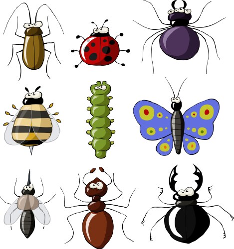 Cartoon Insects Vector Images (over 83,000)