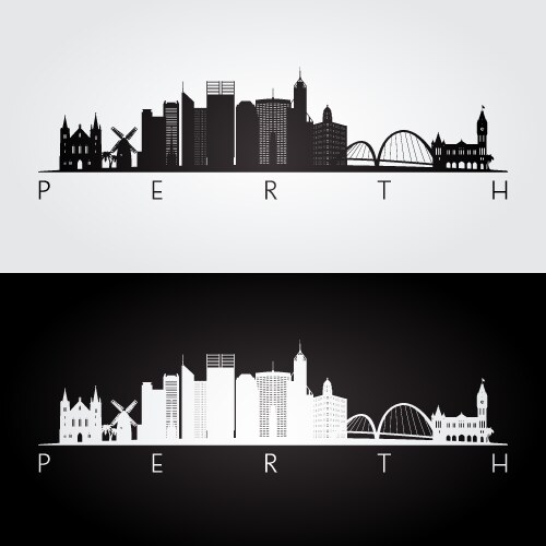 Perth Skyline Vector Images (over 140)