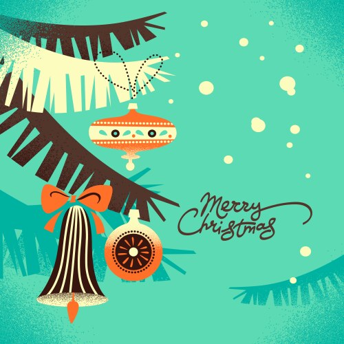 Retro christmas background Royalty Free Vector Image