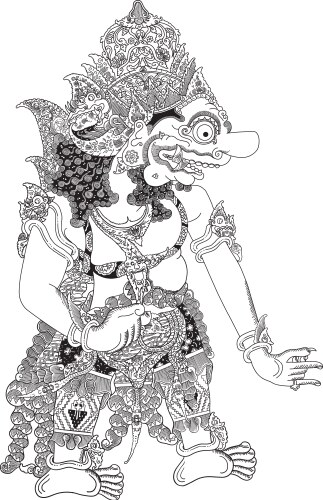 Laksmana Royalty Free Vector Image - VectorStock