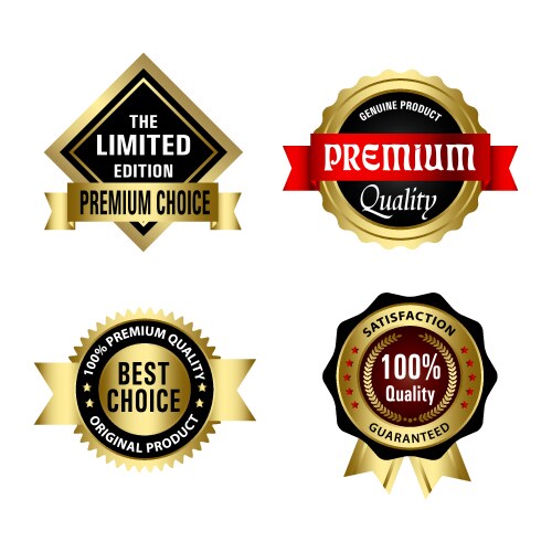 Badge design elements Royalty Free Vector Image