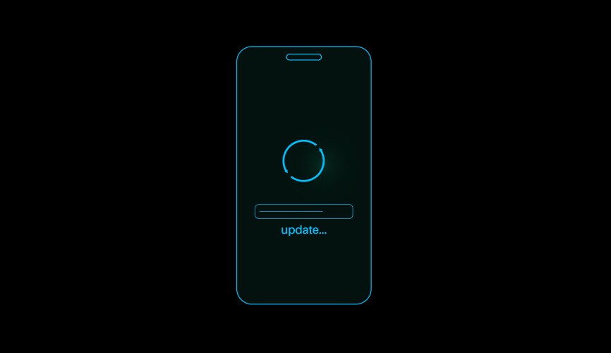 System update concept Royalty Free Vector Image