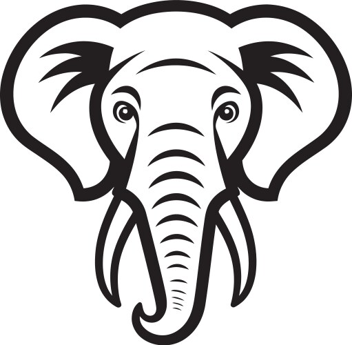 Elephants in ancient egypt symbols Royalty Free Vector Image