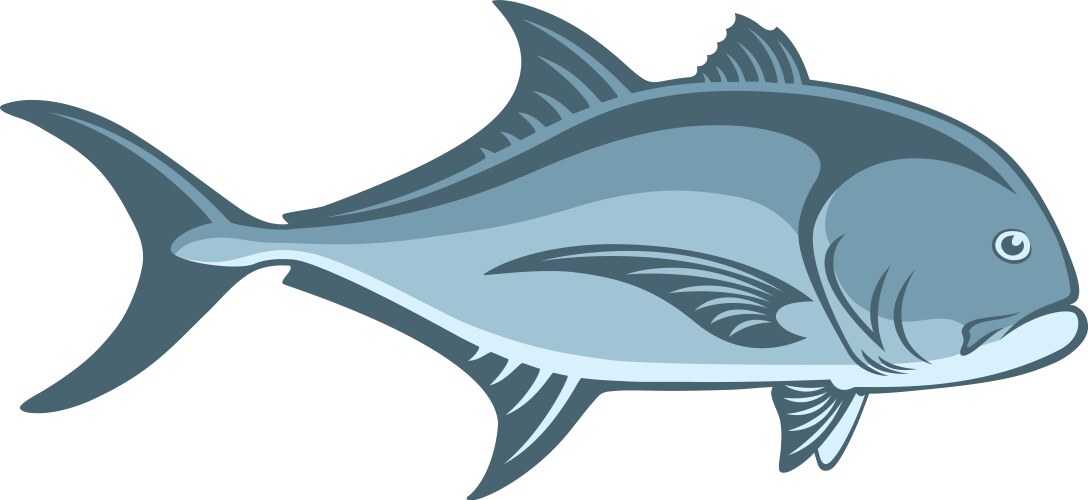 Murray eel fish on a white background Royalty Free Vector