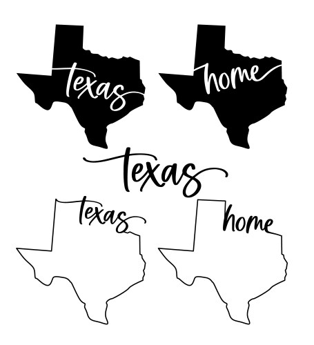 Texas Outline Vector Images (over 7,000)