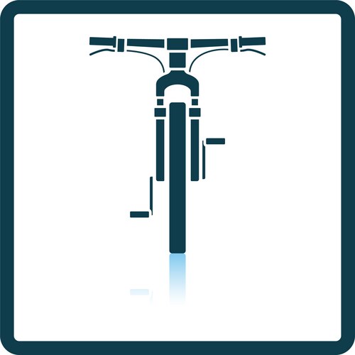 Bike icon front view Royalty Free Vector Image