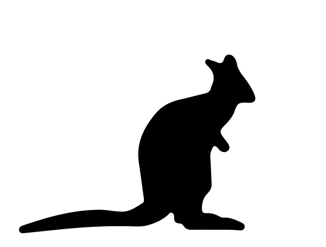 Kangaroo Outline Vector Images (over 2,200)