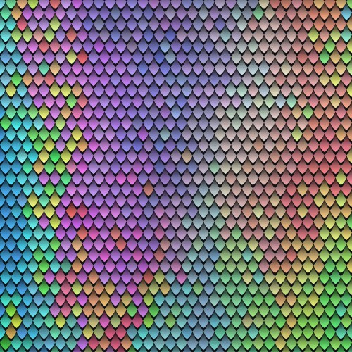 Gold chains snake skin seamless pattern Royalty Free Vector