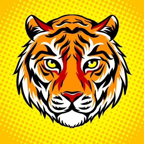 Tiger cartoon Royalty Free Vector Image - VectorStock
