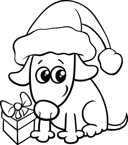 Dog outline Royalty Free Vector Image - VectorStock