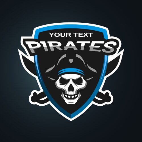 Reaper skull mascot esport logo design Royalty Free Vector