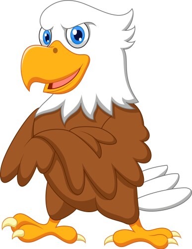 Eagle cartoon Royalty Free Vector Image - VectorStock
