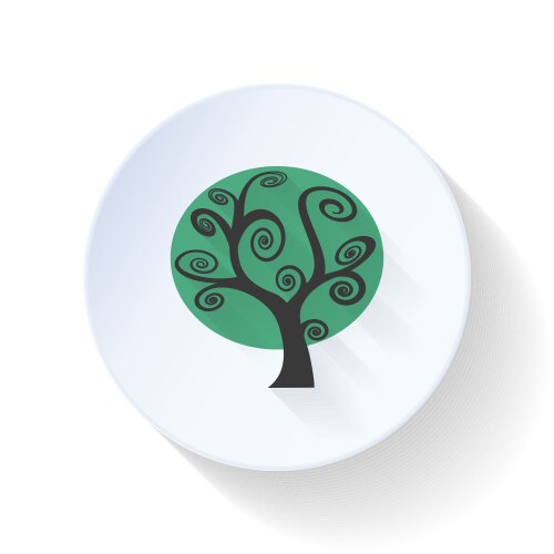 Apple tree icon graph symbol for agriculture Vector Image