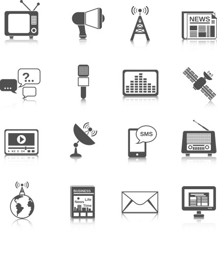 Telecommunication industry poster template layout Vector Image