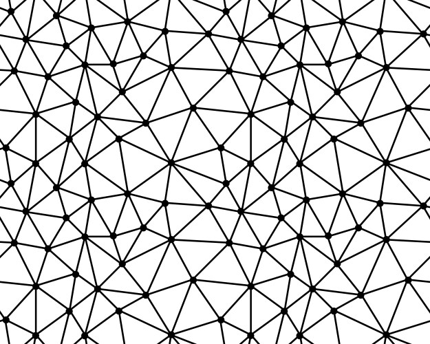 Black triangle line pattern on white seamless Vector Image