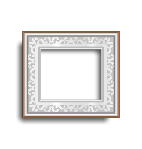 Coptic ornament frame border corners Royalty Free Vector