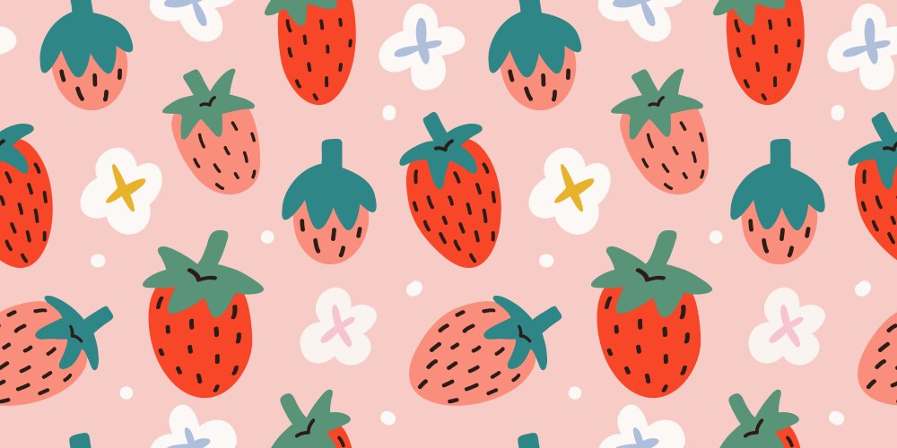 Strawberries background Royalty Free Vector Image