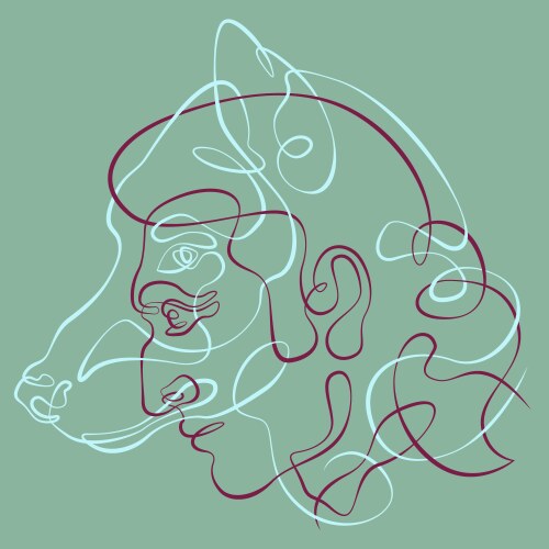One Line Drawing Wolf Vector Images (over 160)