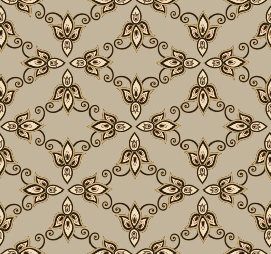Flourish seamless pattern european retro interior Vector Image
