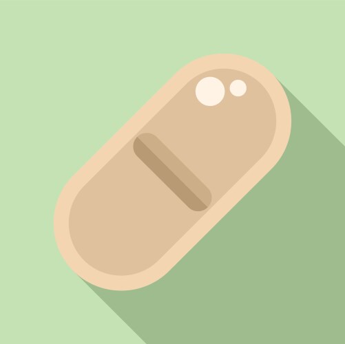 Medical pill icon outline shield shot Royalty Free Vector