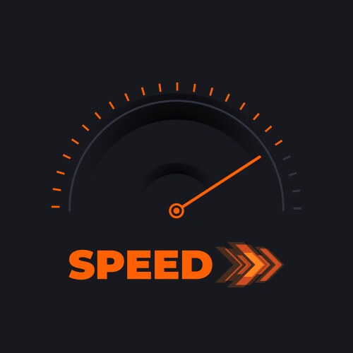 Abstract speedometer concept template Royalty Free Vector