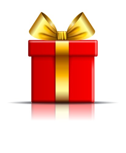 Gift birthday present icon Royalty Free Vector Image