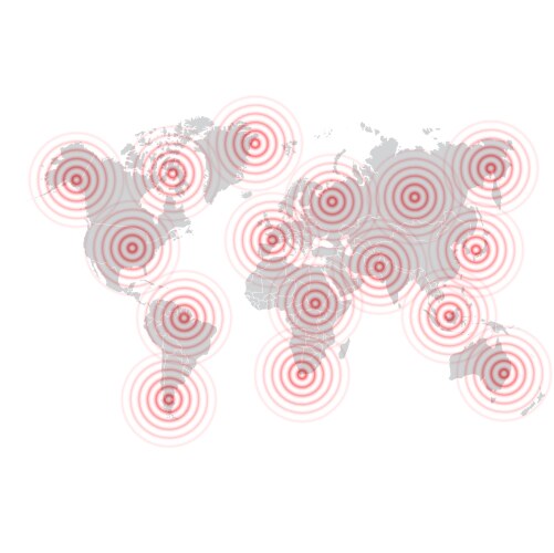 World map global conflicts Royalty Free Vector Image