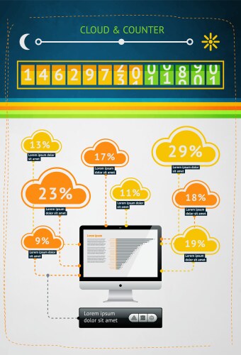 Elements of infographics and user interface Vector Image