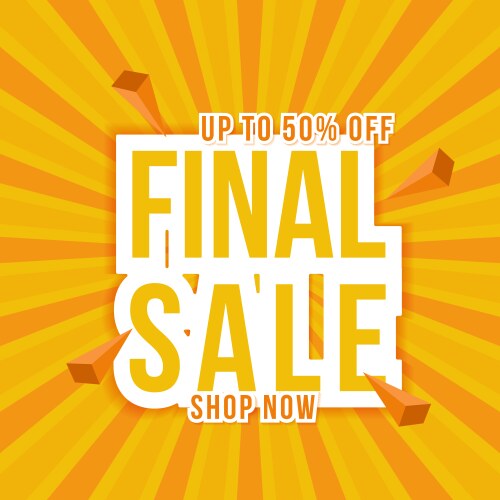 Special offer banner mega sale off store poster Vector Image