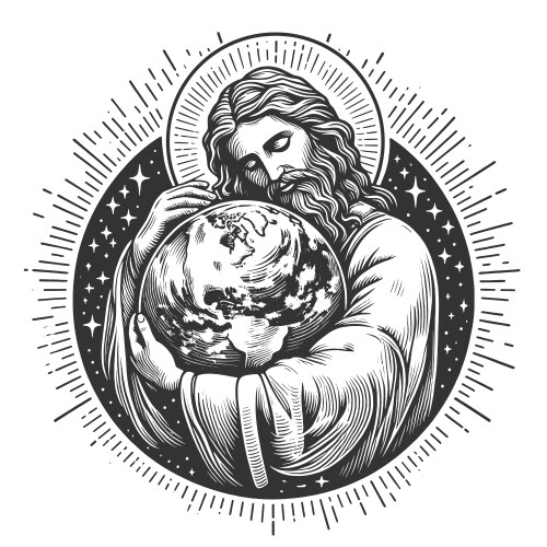 Jesus Engraving Vector Images (over 790)