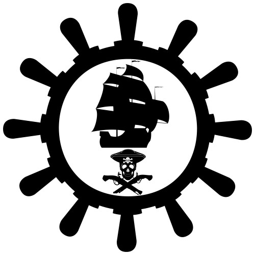 Pirate Wheel Ship Vector Images (over 2,800)