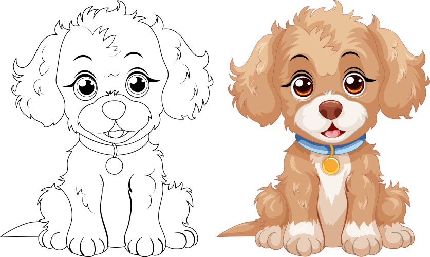 Puppy Outlines Vector Images (over 38,000)