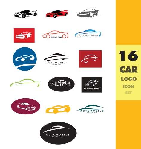 Car logo icon set Royalty Free Vector Image - VectorStock