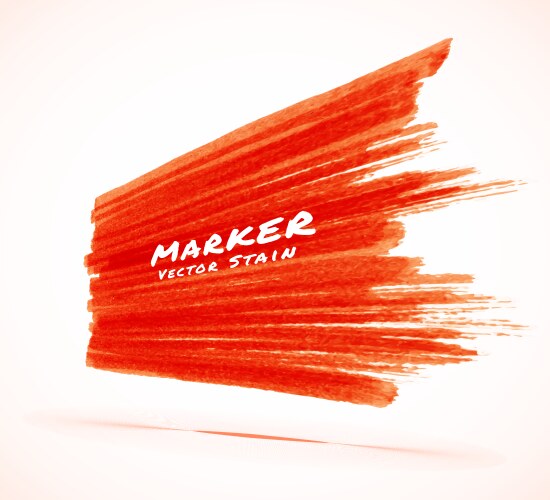 Red marker stain Royalty Free Vector Image - VectorStock