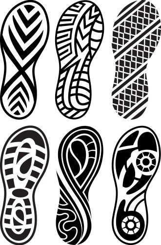 Shoe soles Royalty Free Vector Image - VectorStock