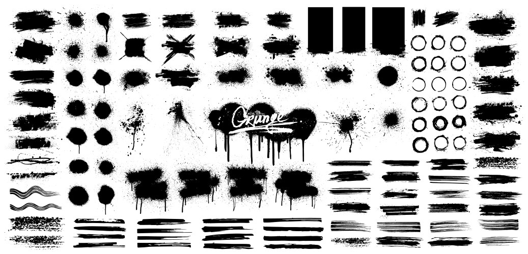 Vector Texture Brushes Vector Color Brush Strokes: Over 540,670