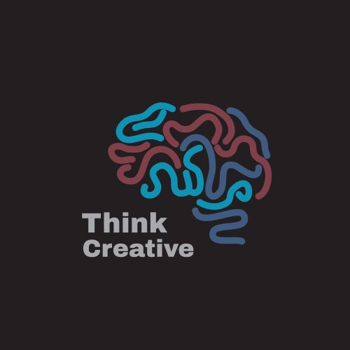 Neural network logo human brain emblem Royalty Free Vector Neural network logo human brain emblem Royalty Free Vector