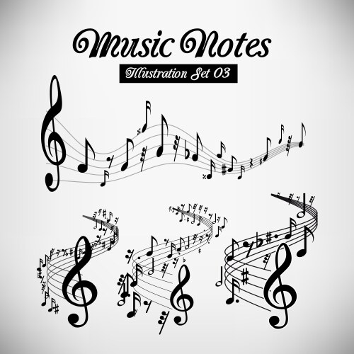 Music notes Royalty Free Vector Image - VectorStock