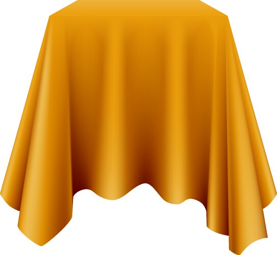 Realistic cloth covered mirror Royalty Free Vector Image