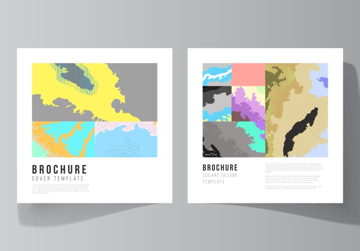 Brochure design template cover presentation Vector Image