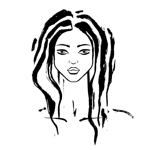 Black Girl Dreadlocks Vector Images (over 460)