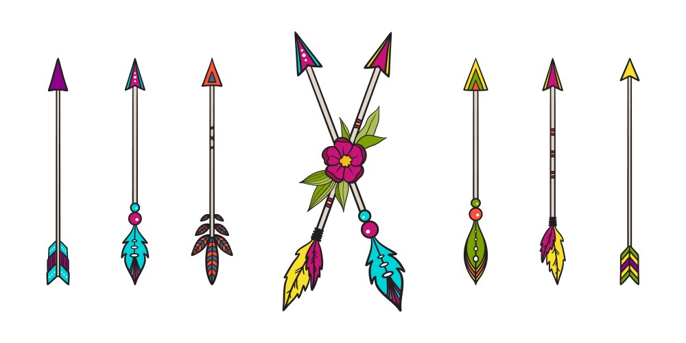 Set of hand drawn arrows Royalty Free Vector Image